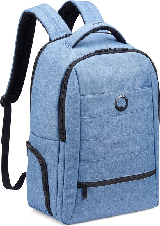 Delsey Element Backpacks 2-Compartment Backpack 15,6'' blue jeans | bol.com