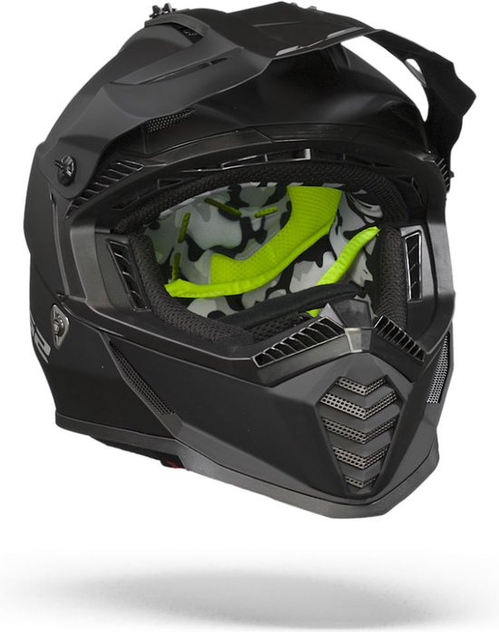 LS2 MX437 Fast Evo Mat Zwart Crosshelm M | bol.com
