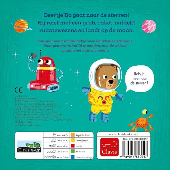 Clavis - Ruimteraket - Dreumesboeken, Benji Davies | 9789044850017 | Boeken | bol.com