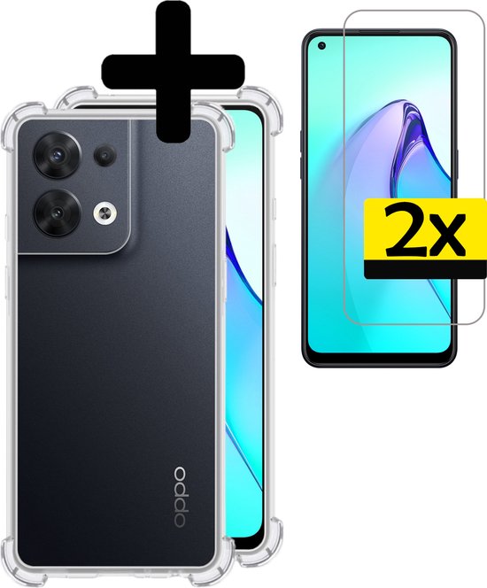 Hoesje Geschikt voor OPPO Reno 8 Pro Hoesje Shockproof Case Siliconen ...