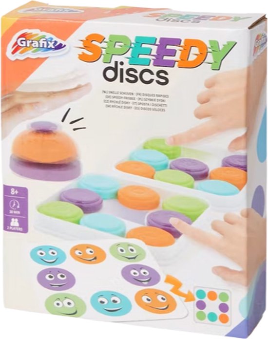 Speedy Discs snelle schijven spel - Multicolor - Kunststof / Metaal ...