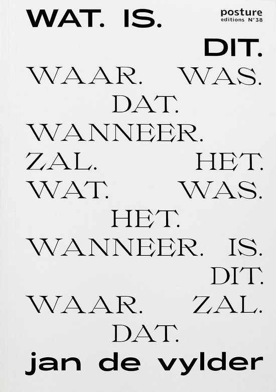 Wat. is. dit., Jan de Vylder | 9789491262395 | Boeken | bol