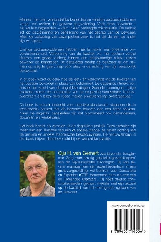 Kwaliteit van bestaan voor bewoners én begeleiders | 9789463714006 | Gijs van Gemert |... | bol