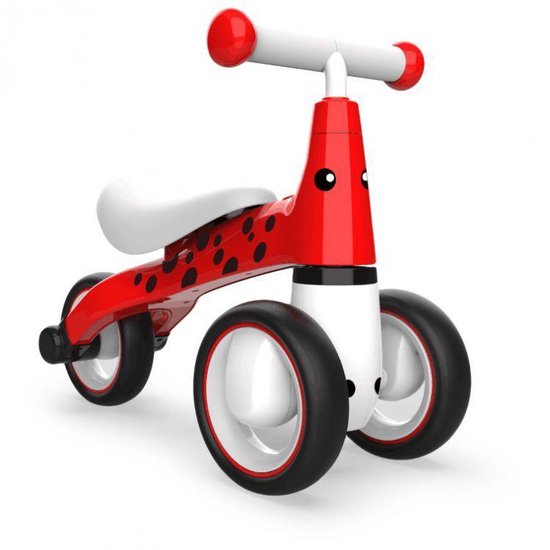Kinder loopfiets - driewieler - rood & wit | bol