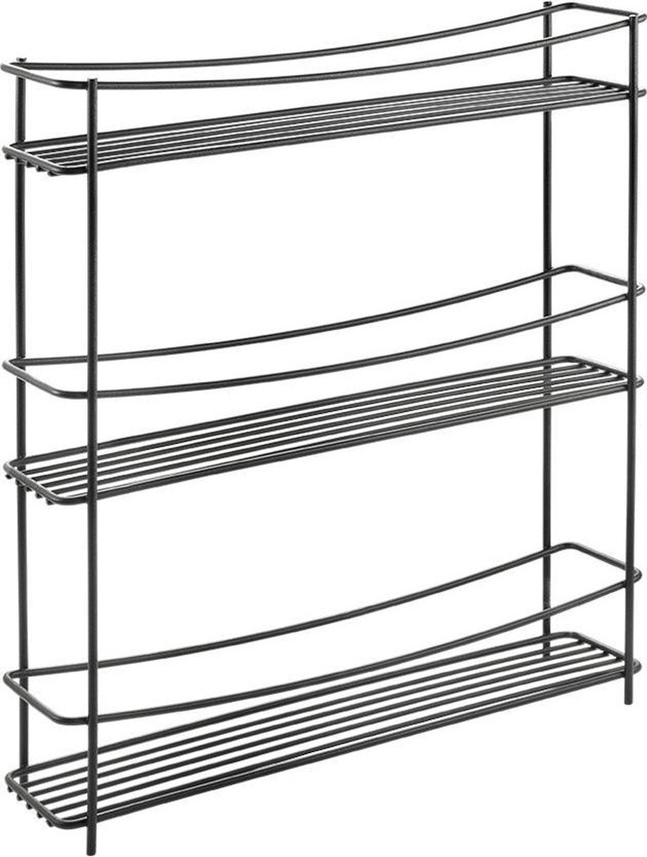 Tomado Metaltex Aanrecht rekje - Zwart - Rekje met 3 niveaus | bol.com