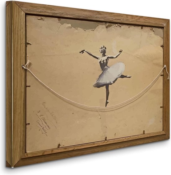 BANKSY Ballerina Canvas Print | bol