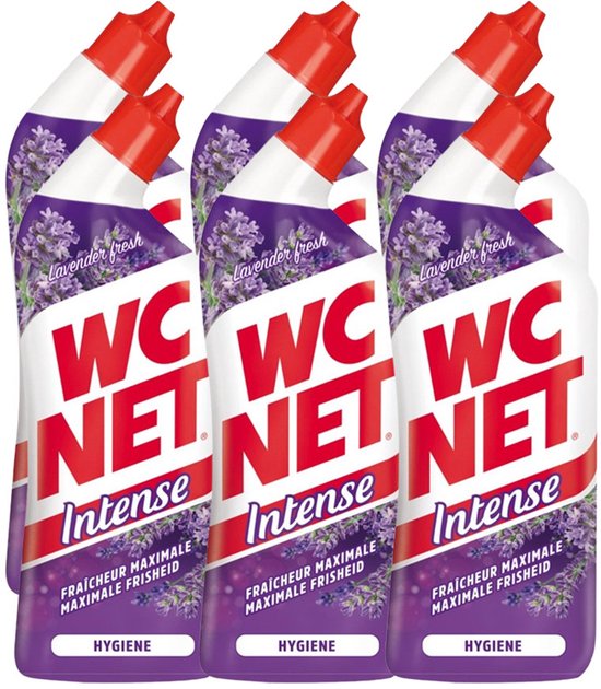 WC NET Intense Toiletreiniger - Lavendel - 6 flessen - Voordeelverpakking | bol