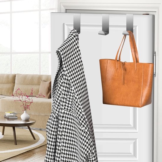 Deur Haken - Deurhaak - Deurhaak RVS Set - Ophanghaken - Kapstok ...