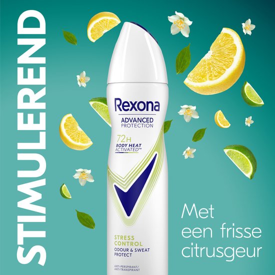 Rexona - Deodorant Spray - Advanced Protection Stress Control - Tegen ...