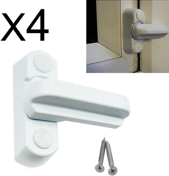 4 stuks - Raamsloten - Deur & Raamslot - Raambegrenzer ...