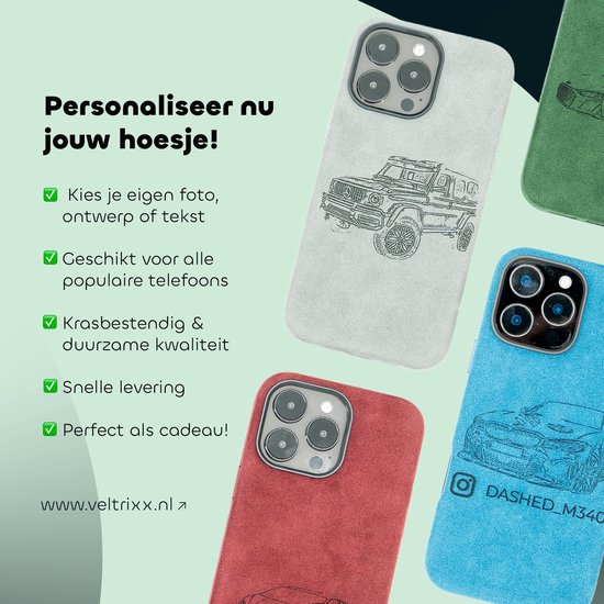 iPhone 12 - Alcantara Case | Ruby Red | bol