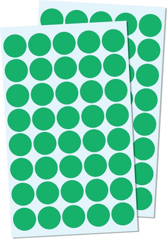 Allecto Plus - 2000 Stuks - Ronde Stickers 20mm - Gekleurde ...
