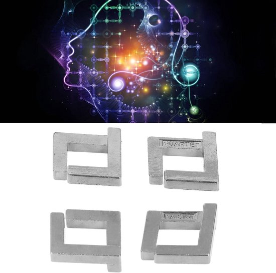 Brain Teaser Metal Puzzel - Uitdagende 3D Puzzels voor Volwassenen | bol