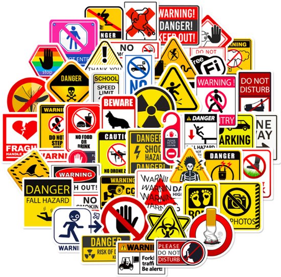 Daily Essentialz Warning Stickers - Skate stickers - Stickers Bullet ...