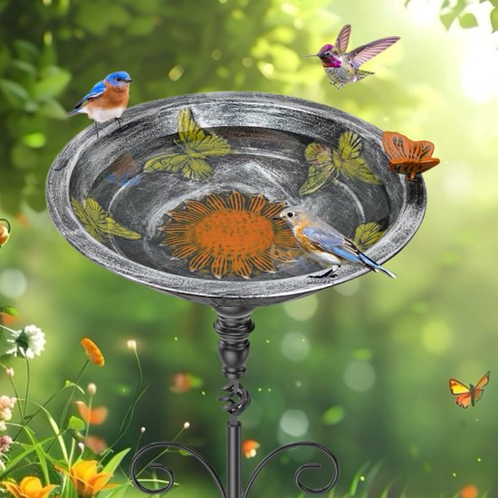 Ibenzoa® Vogelbad met Klassiek Design voor Tuin en Terras, Inclusief ...