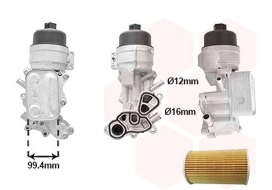 Van Wezel - OLIEKOELER VOOR CITROEN C4 2004-2008 1103S8 | bol