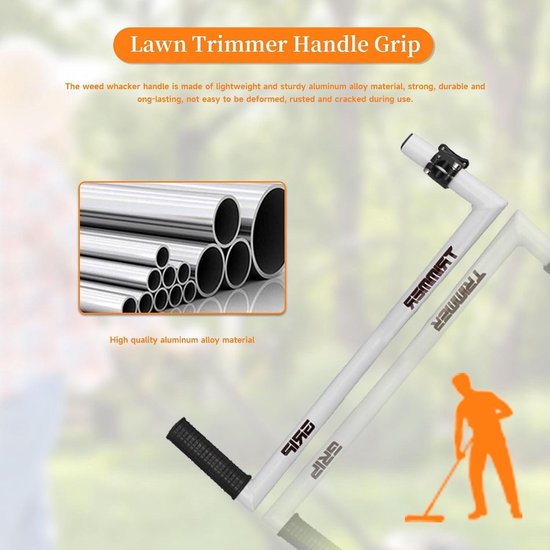 Allecto Premium - Manche de coupe-herbe ergonomique avec rallonge et ...