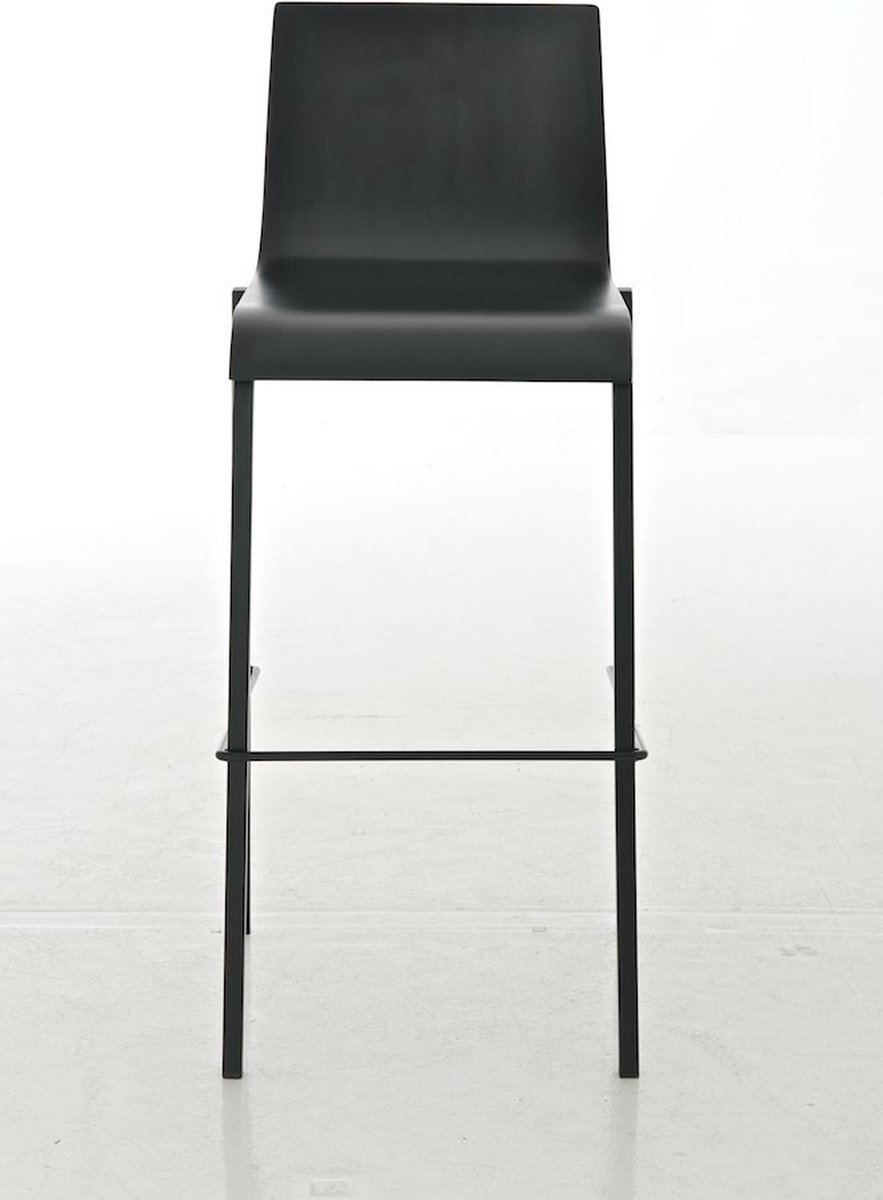 Clp Avola Barkruk - Houten zitting - mat zwart | bol.com