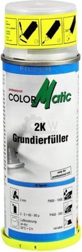 Colormatic 2K Primer Filler - Spuitbus - 200ml - Vullende Grondverf ...