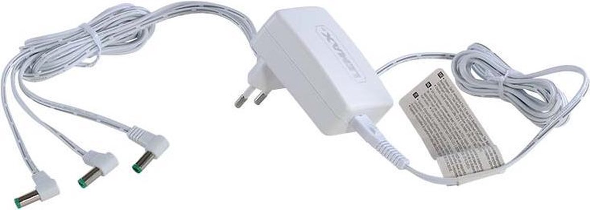 Lemax - Power Adaptor - 4.5v - White - 3-output - Fixed Plug - EU ...