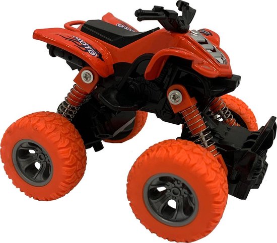 Big Wheels World Quad Pull-back 11,5 Cm Staal/die-cast Oranje | bol.com