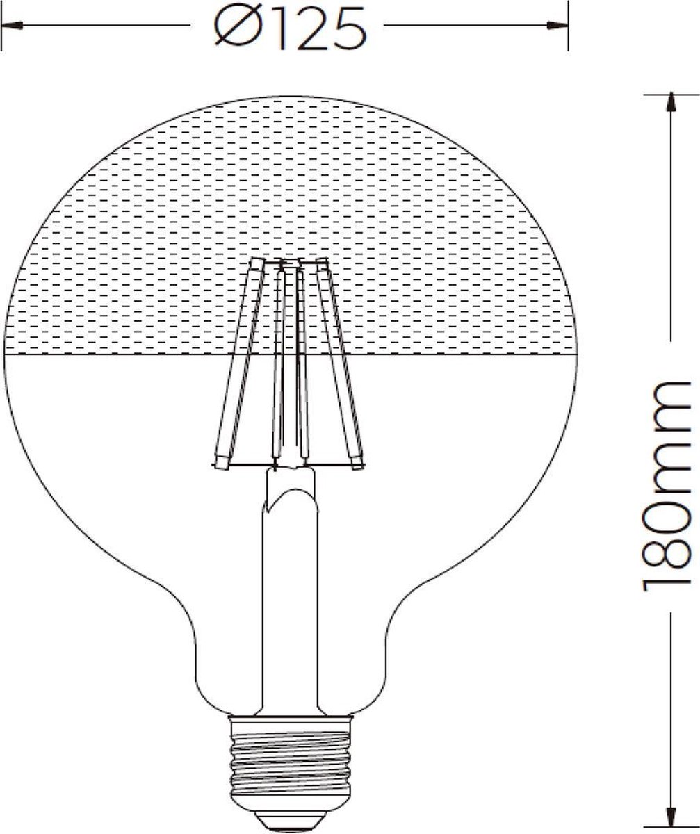 LED Lamp - Filament - Trion Limpo XL - E27 Fitting - 7W - Warm Wit ...