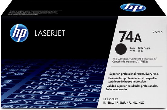 HP 74A - Tonercartridge / Zwart | bol
