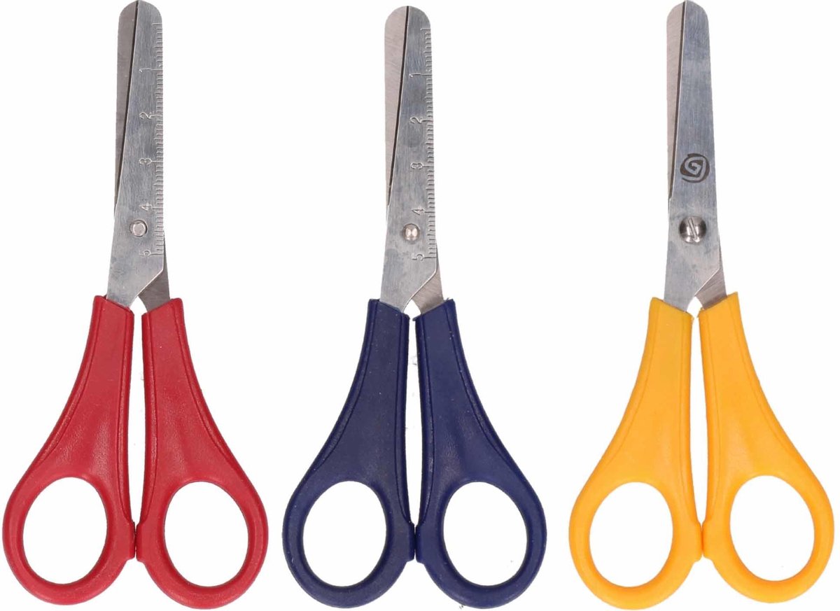 bol.com | 2x Kinder hobby schaar linkshandig - Hobby/knutsel scharen