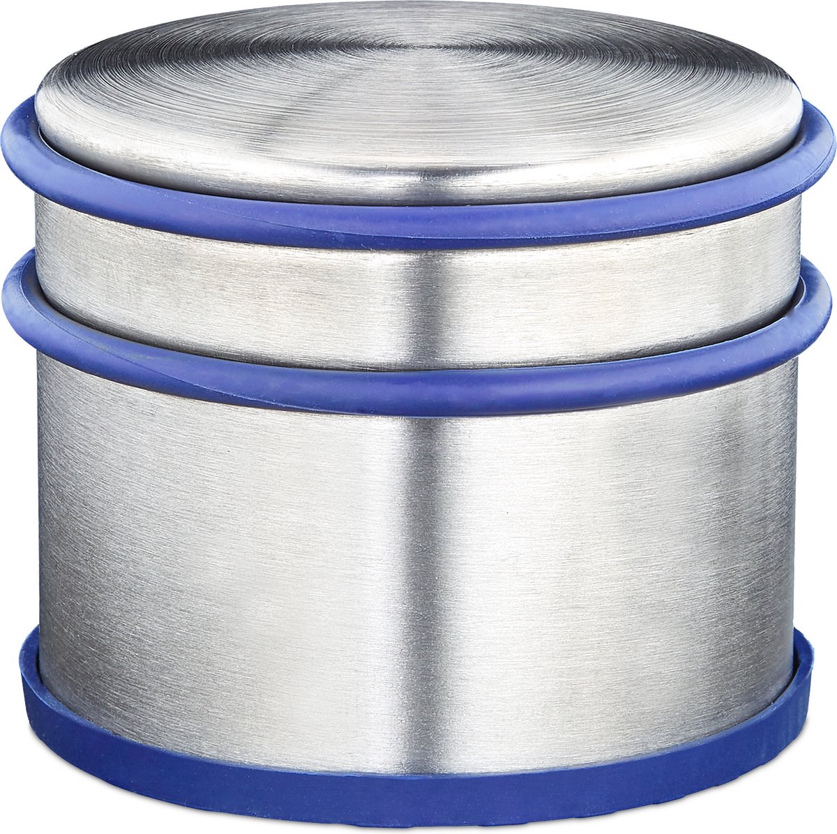 Relaxdays deurstopper rvs - deurbuffer rond - deurvastzetter - hoog ...