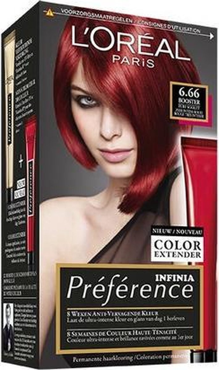 L’Oréal Paris Préférence 6.66 - Zeer Intens Rood - Haarverf met Color ...
