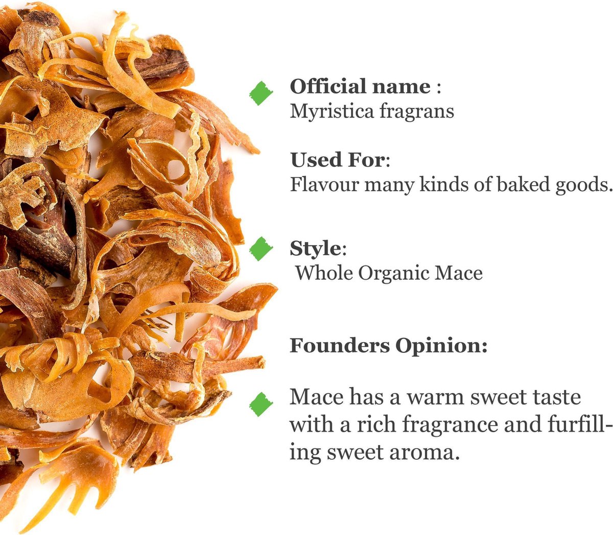 Foelie Bio Specerij Sri Lanka - Mace Nutmeg - Myristica Fragrans 100g ...