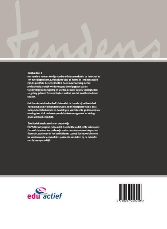 Tendens - Theorieboek Resiba 3 en 4 profieldeel | 9789037229219 | Rein ...