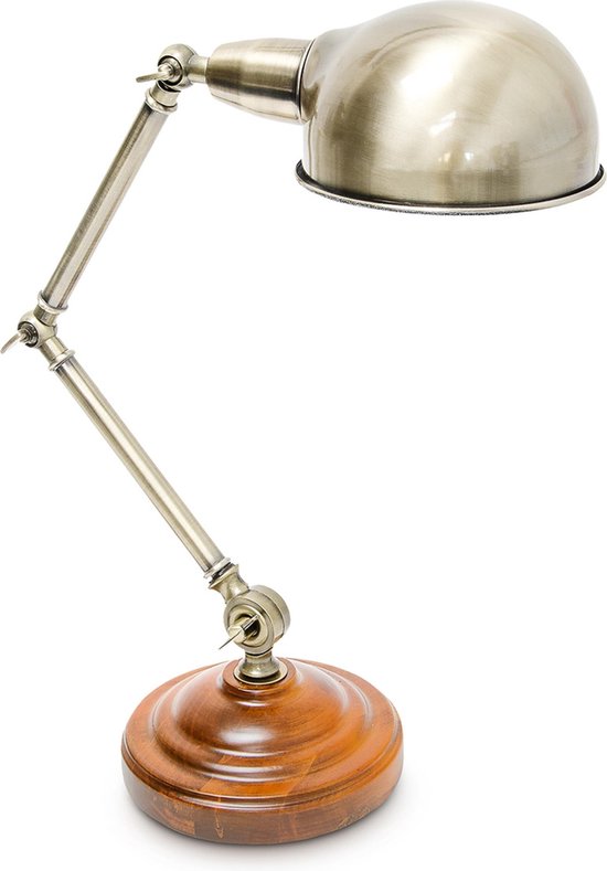 Relaxdays Tafellamp verstelbaar - leeslamp - bureaulamp - Industrieel ...