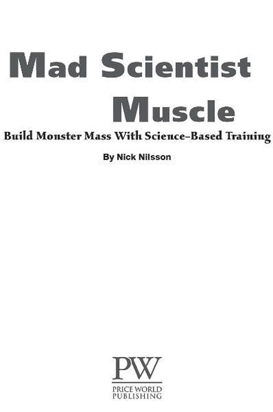 Mad Scientist Muscle (ebook), Nick Nilsson | 9781936910168 | Boeken ...