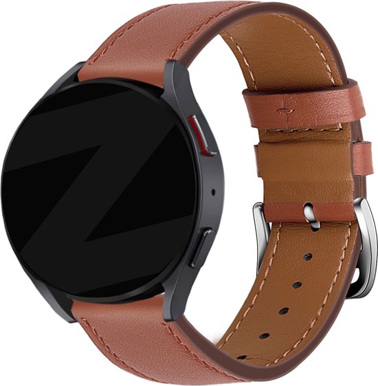 Bandz universeel 20mm lederen band 'Deluxe' geschikt voor Samsung Galaxy Watch Active... | bol