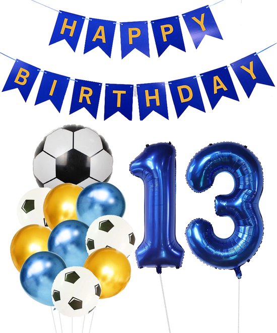Cijfer Ballon 13 | Snoes Champions Voetbal Plus - Ballonnen Pakket ...