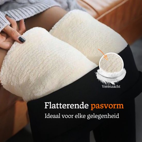 Aptly - Fleece legging Unisex - Thermo Panty - Thermo legging dames - Fleece panty -... | bol