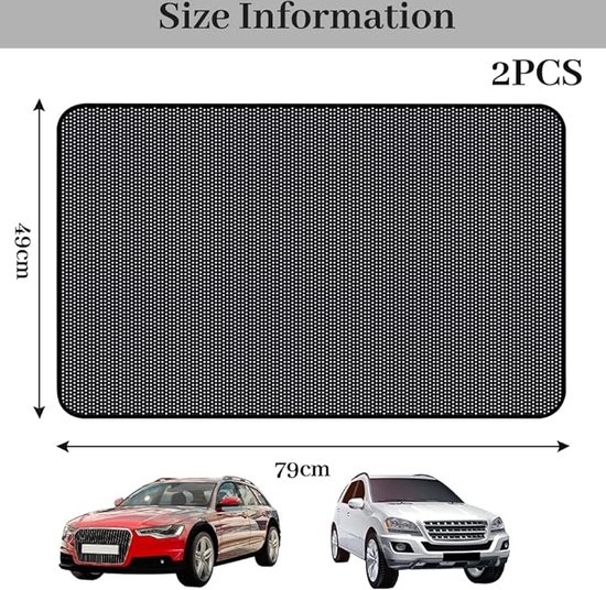 Premium Car sun blind blocks -Premium Auto zonwering blokken 2 | bol