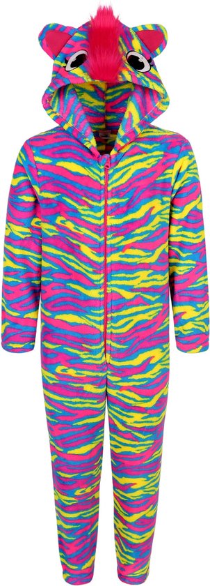 Polar Fleece Eendelige Pyjama, Kinder Onesie met Capuchon. | bol