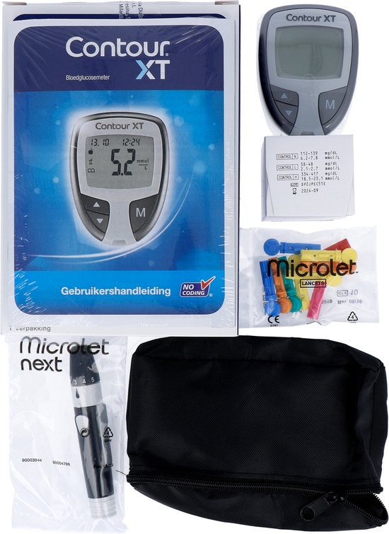 Ascensia Contour XT Bloedsuikermeter - Glucosemeter - Bloedglucosemeter ...