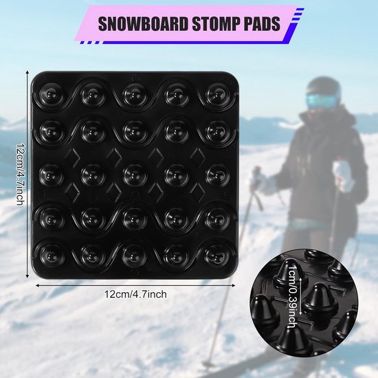 Snowboard Stomp Pads Zelfklevend Antislip Extra Grip 12x12cm | bol