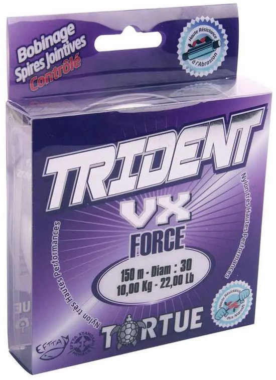 Tortue Trident Vx Force Monofilament 300 M Transparant 0.400 mm | bol