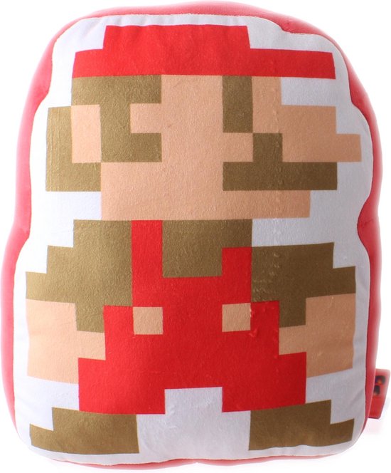 Little Buddy Kussen Super Mario Bros: Mario 8 Bit Rood 29 Cm | bol.com
