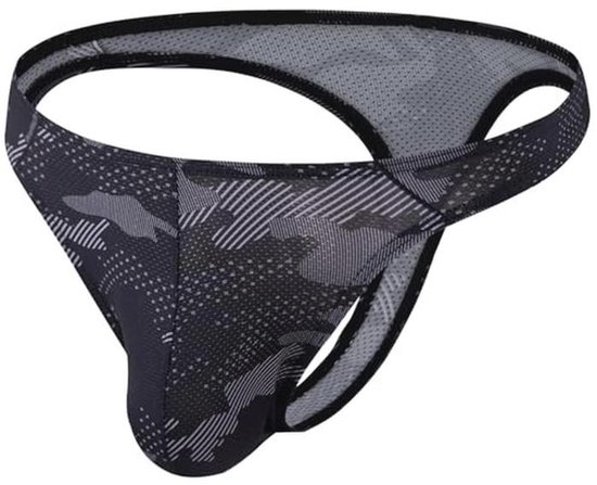 Heren Thong G-string Ondergoed Micro Mesh met Bulge Pouch - Zacht en ...