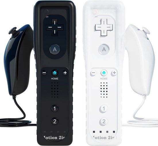 Wii Controller Set met Motion Plus en Nunchuk Vervanging voor Wii/WiiU ...