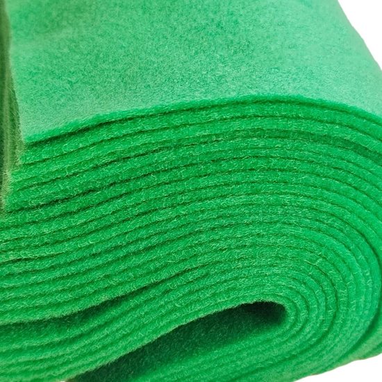 20 Stuks Groen Vilt Stof Vellen 15x15 cm - Dik Flexibel Vilt voor ...