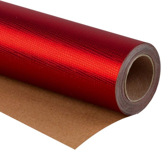 Inpakpapier Rol Effen Rood - 43,2 cm x 5 Meter - Cadeaupapier voor ...