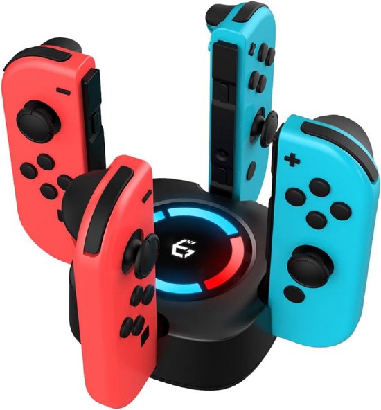Oplaadstation voor 4 Nintendo Switch Joy-Con Controllers - USB-C ...