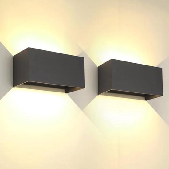 Wandlamp 25W voor Binnen en Buiten - 3000K Natuurlijk Wit - Modern en ...