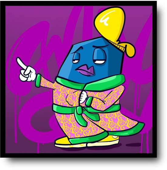 Onwards Andy the Dandy - Meerdere kleuren - Canvas 40 x 40 cm Ge | bol